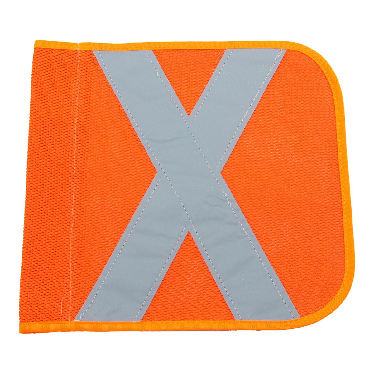MINEFLAG (ORANGE) WITH SILVER REFLECTIVE CROSS – Partners In Safety